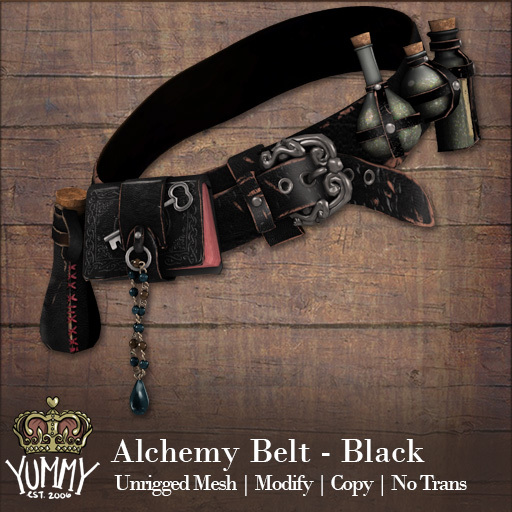 Second Life Marketplace - (Yummy) Alchemy Belt - Black