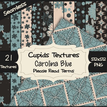 Second Life Marketplace - *Cupids Textures * 21 CAROLINA BLUE
