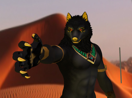 Second Life Marketplace - anubis_jomo wolf V3 male mod (WEAR ME)