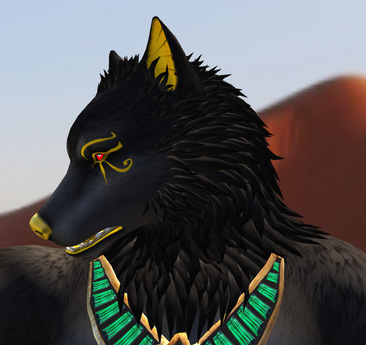 Second Life Marketplace - anubis_jomo wolf V3 male mod (WEAR ME)