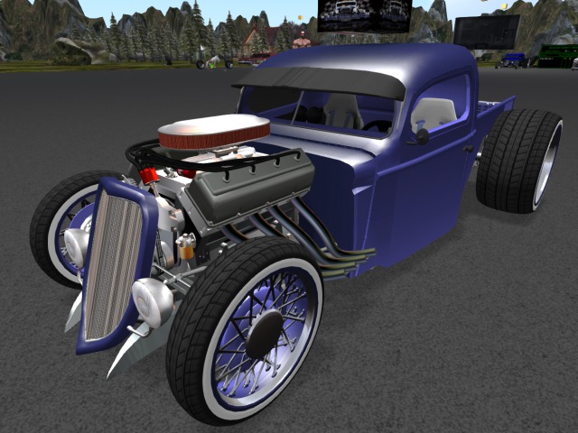 Second Life Marketplace - Blue Demon Rat Rod Kit with Textures Full Perm