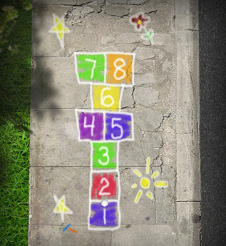 Second Life Marketplace - Hopscotch with Animation - Colorful Chalk