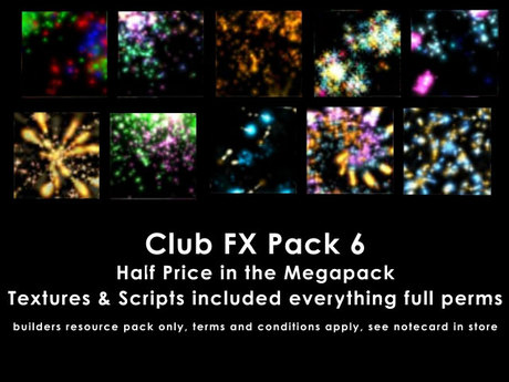 Second Life Marketplace - Club FX Pack 6 - seamlessly animated textures