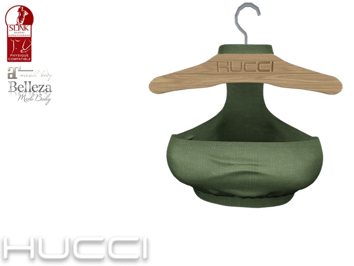 Second Life Marketplace - ::HH:: Hucci Emporia Top - Kale