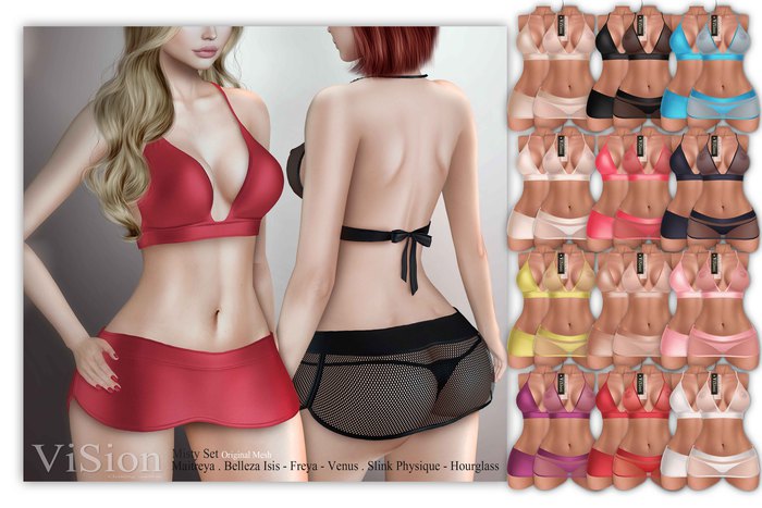 Second Life Marketplace - {ViSion} - Misty Set - FAT PACK - Maitreya / Belleza / Slink