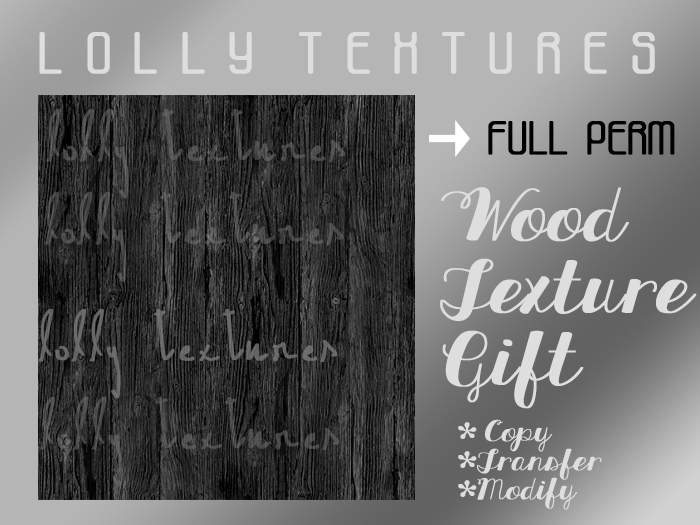 Second Life Marketplace - .-LOLLY-. Wood texture gift