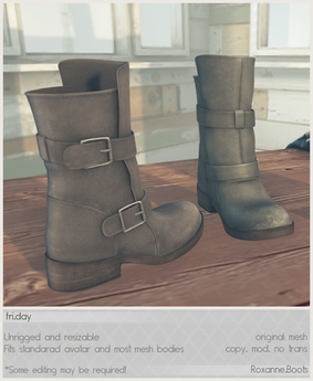 Second Life Marketplace - fri. - Roxanne.Boots - 24.7 Pack