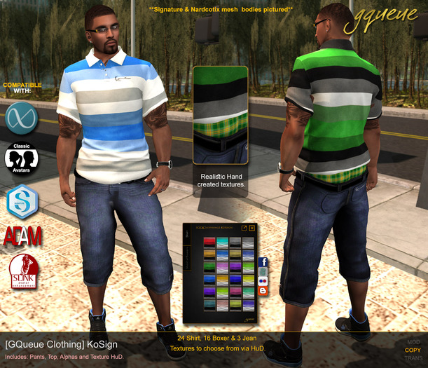 Second Life Marketplace - [GQ Clothing] KoSign (Classic Avatar, NX ...