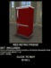 Second Life Marketplace - RED RETRO FRIDGE WITH OPENING & CLOSING DOORS