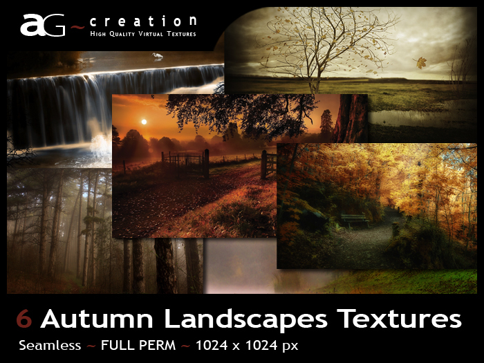 Second Life Marketplace - FULL PERM - 6 Autumn landscapes 01