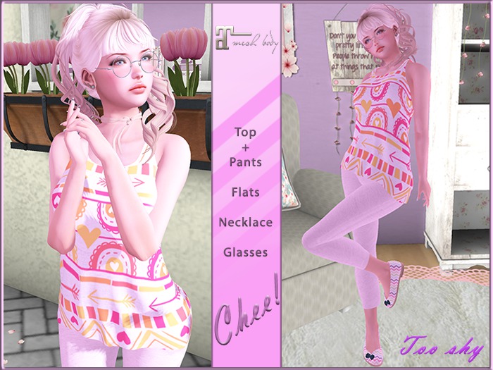 Second Life Marketplace Chee Too Shy Outfit Maitreya