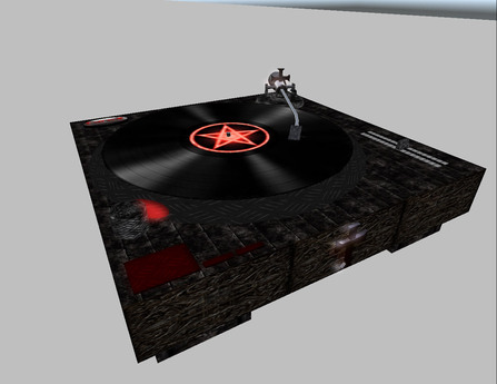 Second Life Marketplace - Gothic Turntable DarK - Rotating Record ...