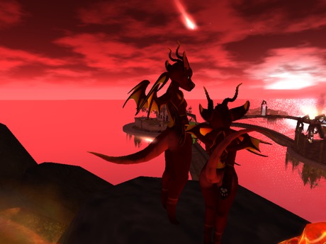 Second Life Marketplace - Fire Dragon Kemono Mod
