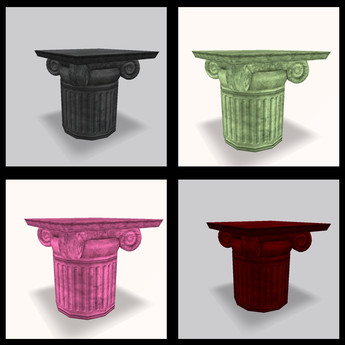 Second Life Marketplace - Gift - The Opus Column - Pillar/Table - Tidbits