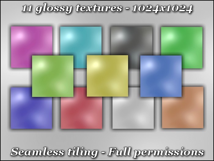 Second Life Marketplace - 10 glossy textures 1024x1024 Seamless tiling ...