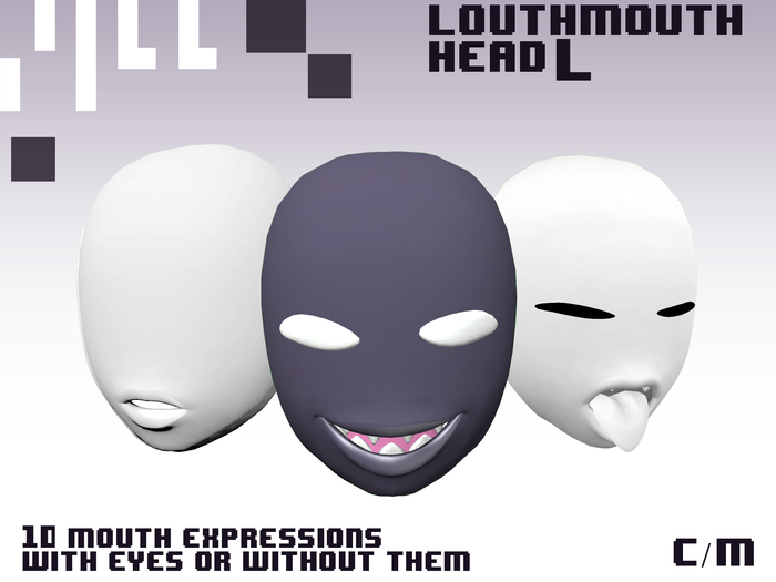 Second Life Marketplace - .:NULL:. LoudMouth Head L
