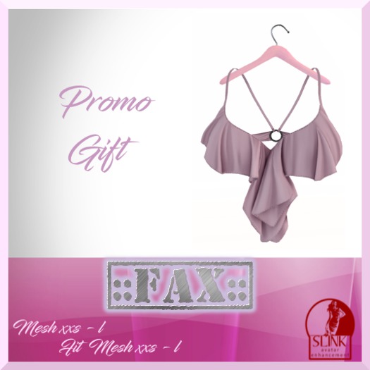 Second Life Marketplace - [::FAX::] Opening Gift - Mesh Bra Top(wear me)
