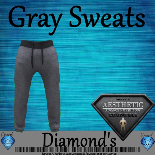 Second Life Marketplace - Grey Sweats {Aesthetic}