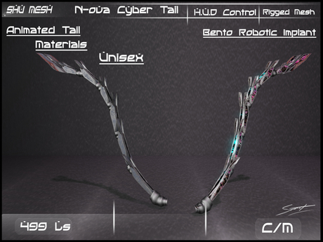 Second Life Marketplace - N-ova Cyber Tail -Shu Mesh-Bento