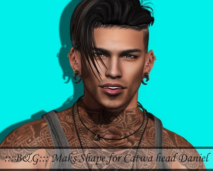 Second Life Marketplace - :::B&G::: Maks Shape for Catwa head Daniel