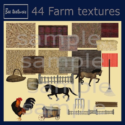 Second Life Marketplace - 44 country textures/farm textures