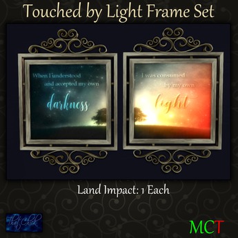 Second Life Marketplace - ~tc~ Touched by Light Frame Set
