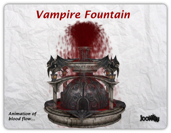 Second Life Marketplace - Johny design Vampire Fountain*