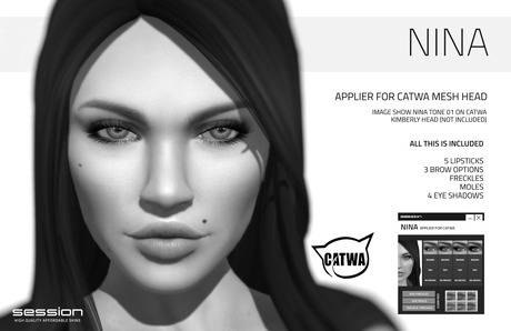 Second Life Marketplace - [ session ] Nina Natural Tone01 (Catwa) DEMO