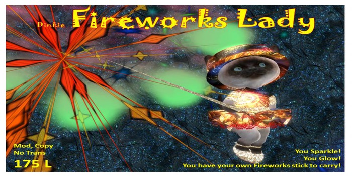 Second Life Marketplace - Dinkie Fireworks Lady Box