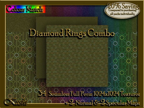 Second Life Marketplace - Diamond Rings Combo Textures