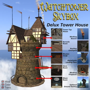 Second Life Marketplace - Towerhouse Watchtower