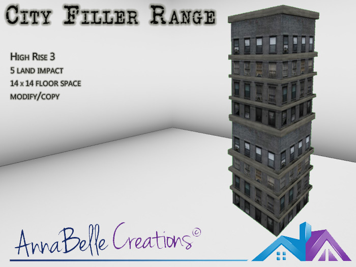 Second Life Marketplace - City Filler Range - High Rise 3
