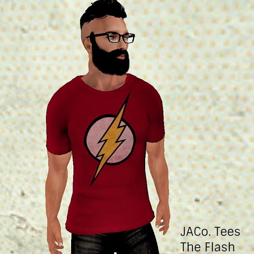 Second Life Marketplace - JACo. Tees - The Flash Red T-Shirt