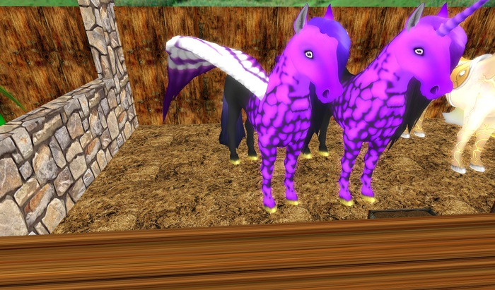 Second Life Marketplace - Amaretto Breedables Bundle Neon Purple Crazed ...