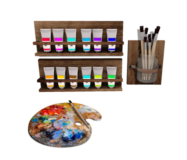 Second Life Marketplace - *AF* Art Studio Palette