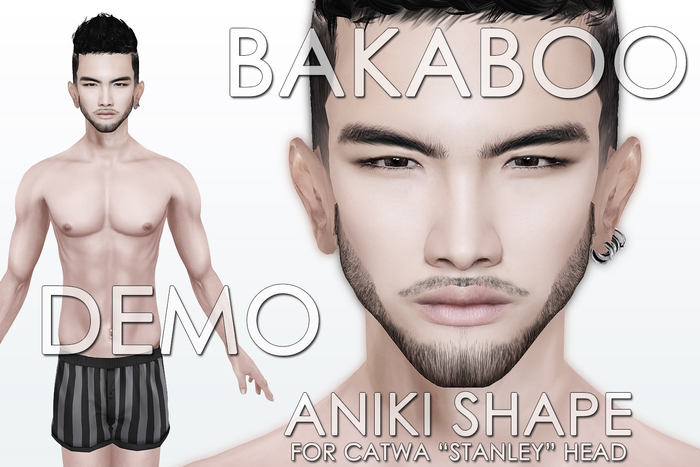 Second Life Marketplace - Bakaboo Shapes - for Catwa "Stanley" Head ...