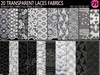 Second Life Marketplace - 20 transparent lace seamless fabrics pack 13 ...