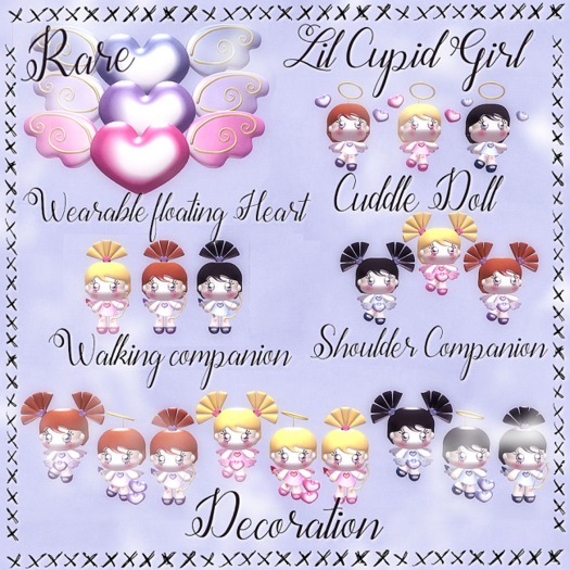 Second Life Marketplace - * Lil Cupid Girl * Blue girl to cuddle