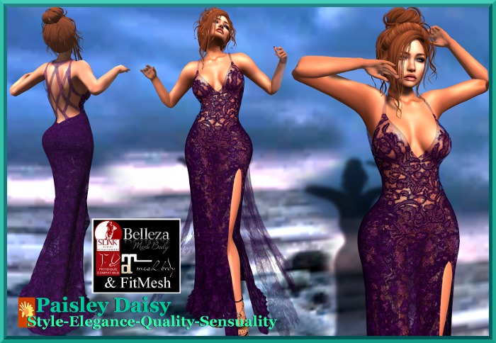 Second Life Marketplace Paisley Daisy Spellbinding Sheer Dark