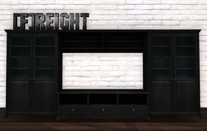 Second Life Marketplace - [F]Reight Entertainment Center Black