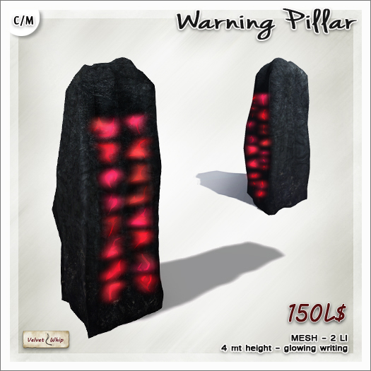 Second Life Marketplace - [V/W] Warning Pillar - Fantasy menhir with ...