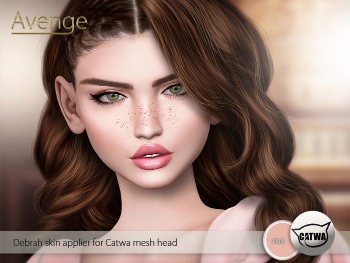 Second Life Marketplace - [Avenge] Debrah skin applier for Catwa - pale