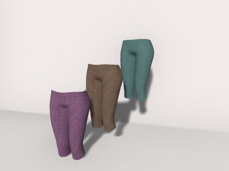 Second Life Marketplace - :::::Seven Lives::::: PANTS MODEL Capri & T ...