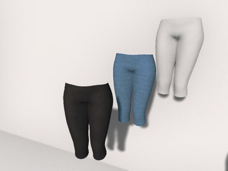 Second Life Marketplace - :::::Seven Lives::::: PANTS MODEL Capri & T ...