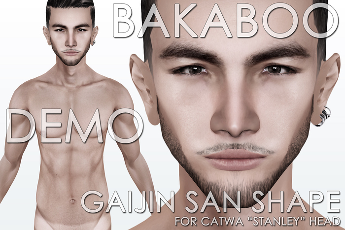 Second Life Marketplace - Bakaboo Shapes - for Catwa "Stanley" Head ...
