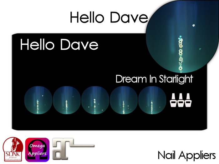 Second Life Marketplace - Hello Dave - Nail Appliers - Dream In Starlight