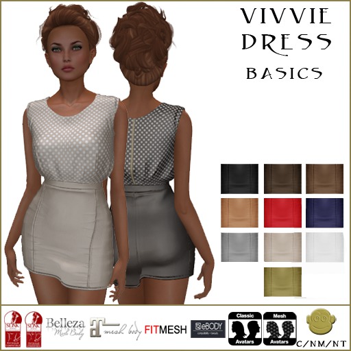 Second Life Marketplace - BM Vivvie Dress Basics