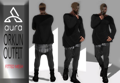 Second Life Marketplace - 75%OFF* ORKUN OUTFIT BEIGE for TMP MALE