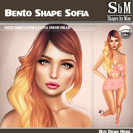 Second Life Marketplace - Bento Shape Sofia for Catwa Pregnant/Pregnancy pack - Shapes by Mim