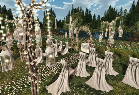 Second Life Marketplace - Aphrodite - Romantic Wedding - Ceremony Set